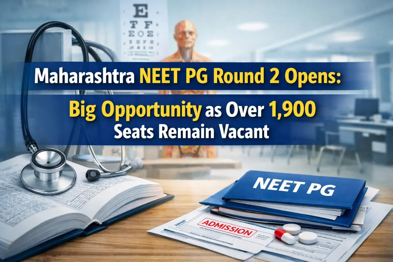 Maharashtra NEET PG Round 2 Opens: Big Opportunity as Over 1,900 Seats ...
